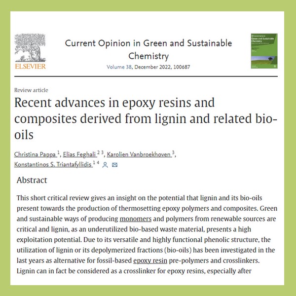 Need for more sustainable epoxies – lignin based developments - Life ...